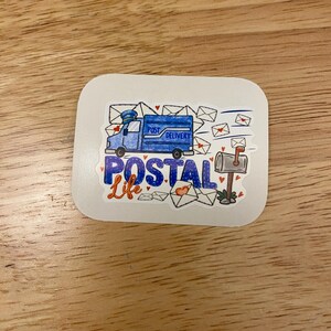 Postal Life Sticker, Mail Sticker, Mail Truck Sticker, Mail With Truck ...