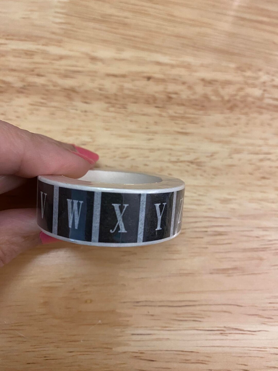 Big Roll of ABC Alphabet Washi Tape, Box Alphabet Washi Tape Roll ...