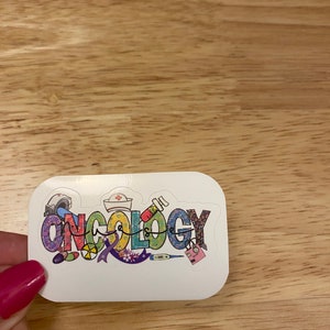 Oncology Nurse Sticker, Nurse Sticker, Medical STICKER, Cute Medical ...