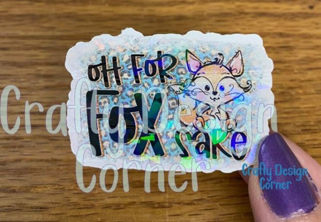 Oh for Fox Sake Sticker, Cute Fox Sticker, Oh for Fox Sake Sticker ...