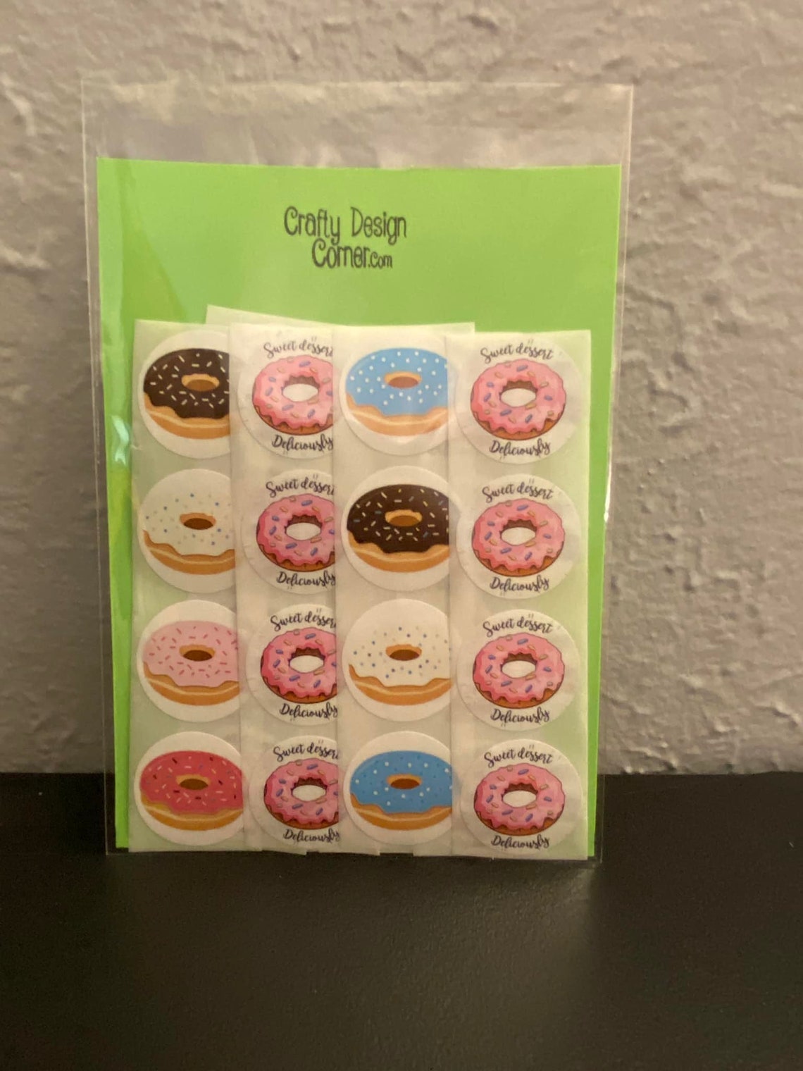 32 Pcs Doughnut Stickers,| Sweet Dessert Deliciously Sticker Pack ...