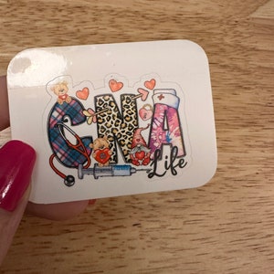 CNA Life Sticker, Certified Nurse Assistant Life Sticker, Medical ...