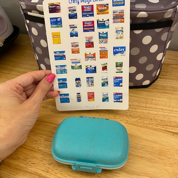 Stickers for Pill Container - Etsy