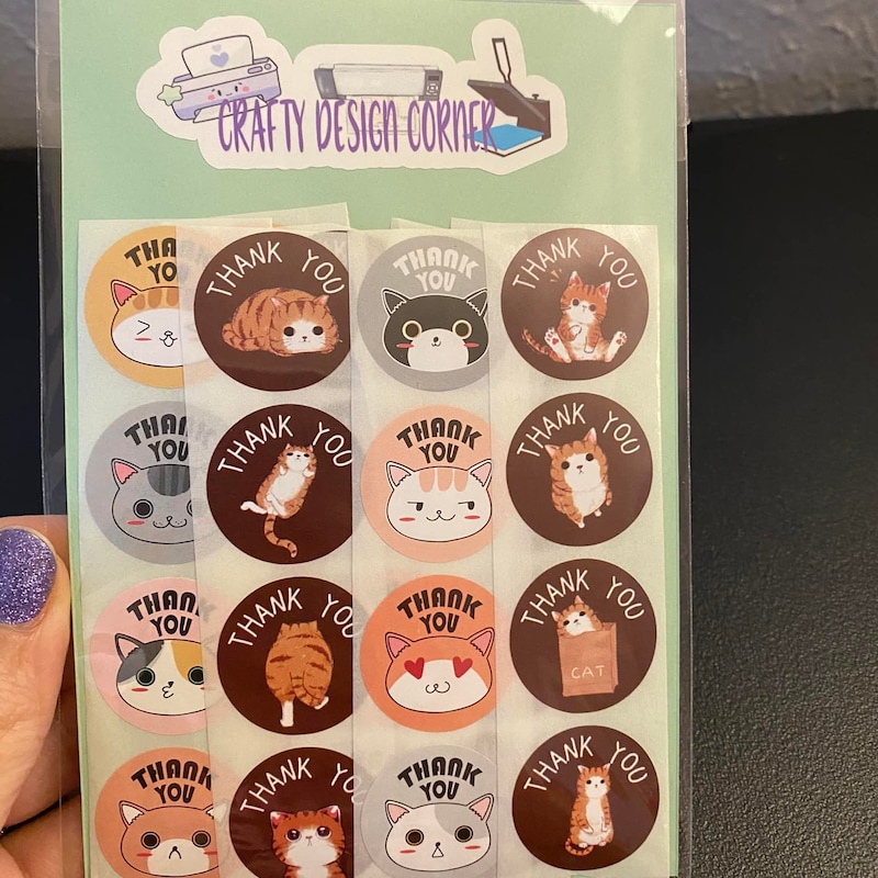 Cute Thank You Stickers - Etsy