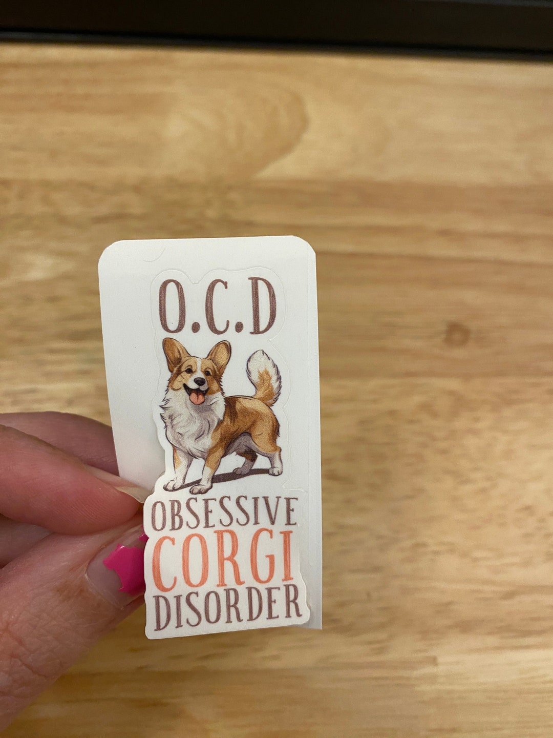 OCD Obsessive Corgi Disorder Sticker, Corgi Sticker, Dog STICKER ...