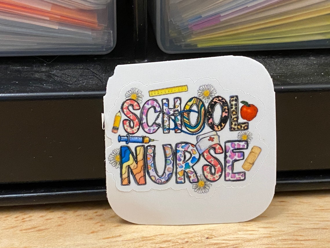 School Nurse Sticker, Nurse School Sticker, Medical STICKER, Cute ...