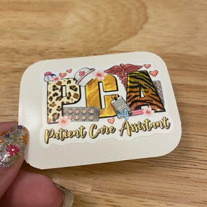 Patient Care Assistant Sticker, PCA Sticker, Medical STICKER, Cute ...