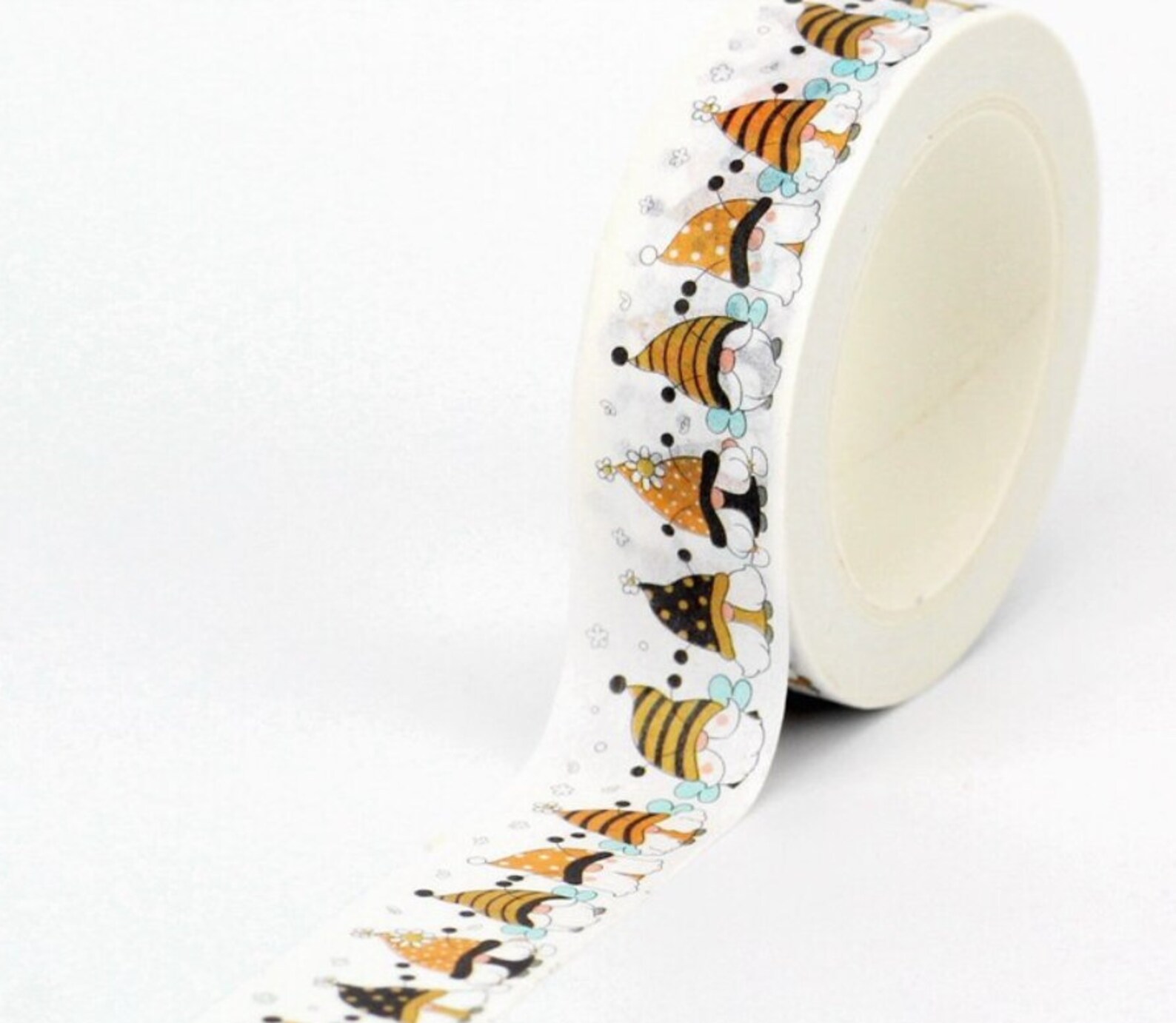 Big Roll of Bee Gnomes Washi Tape, Gnome Washi Tape Roll, Bee Washi ...