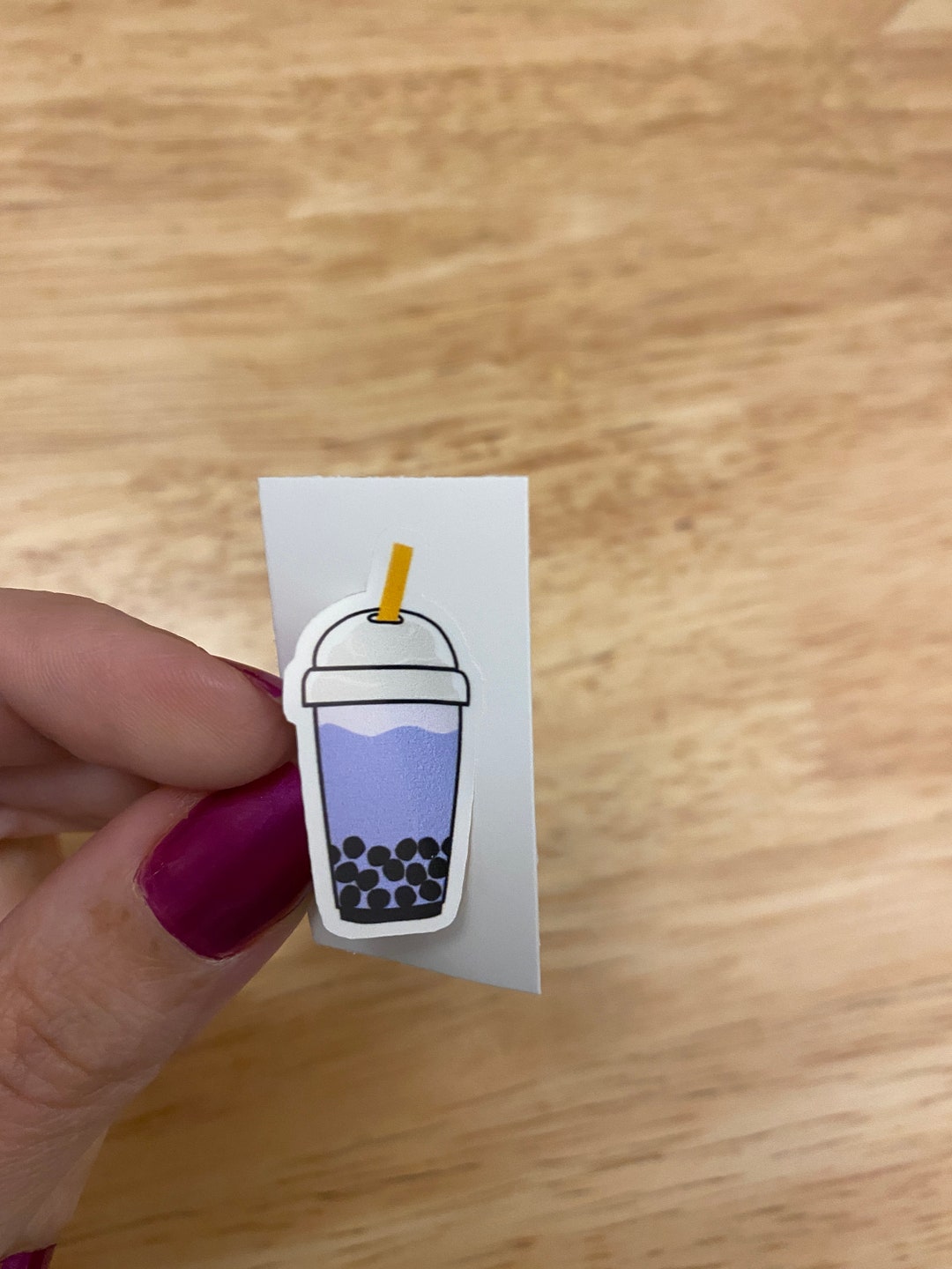Blueberry Boba Sticker Boba Tea Sticker Cute Bobba Tea - Etsy