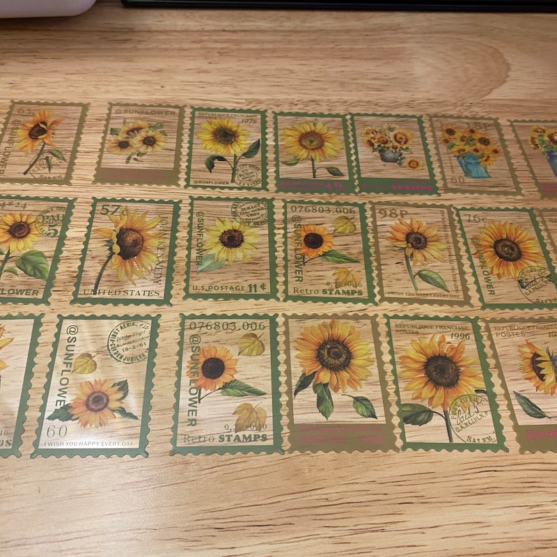 Sunflower Stamp - Etsy