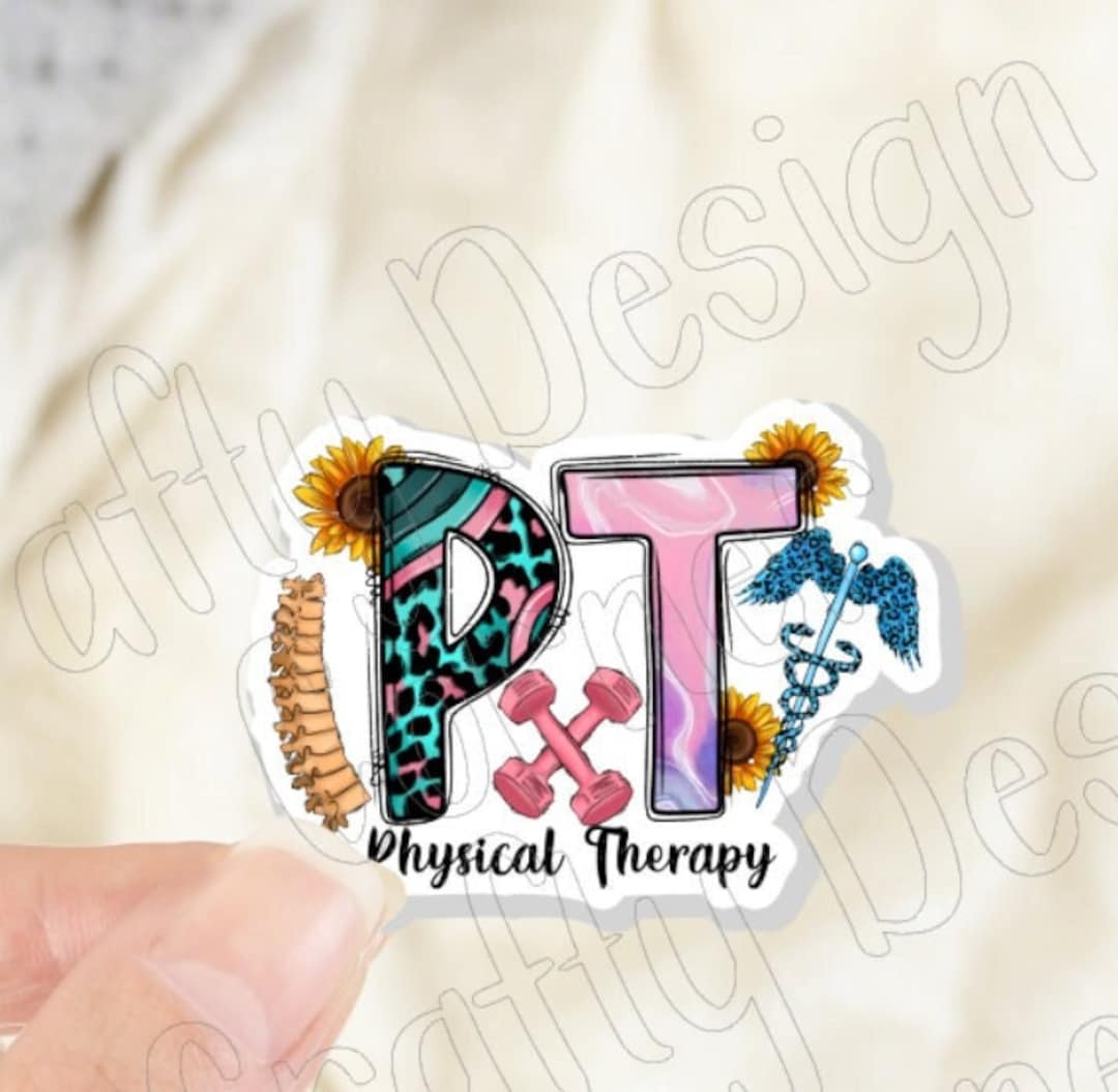 PT Sticker Physical Therapy Sticker Medical STICKER Cute - Etsy