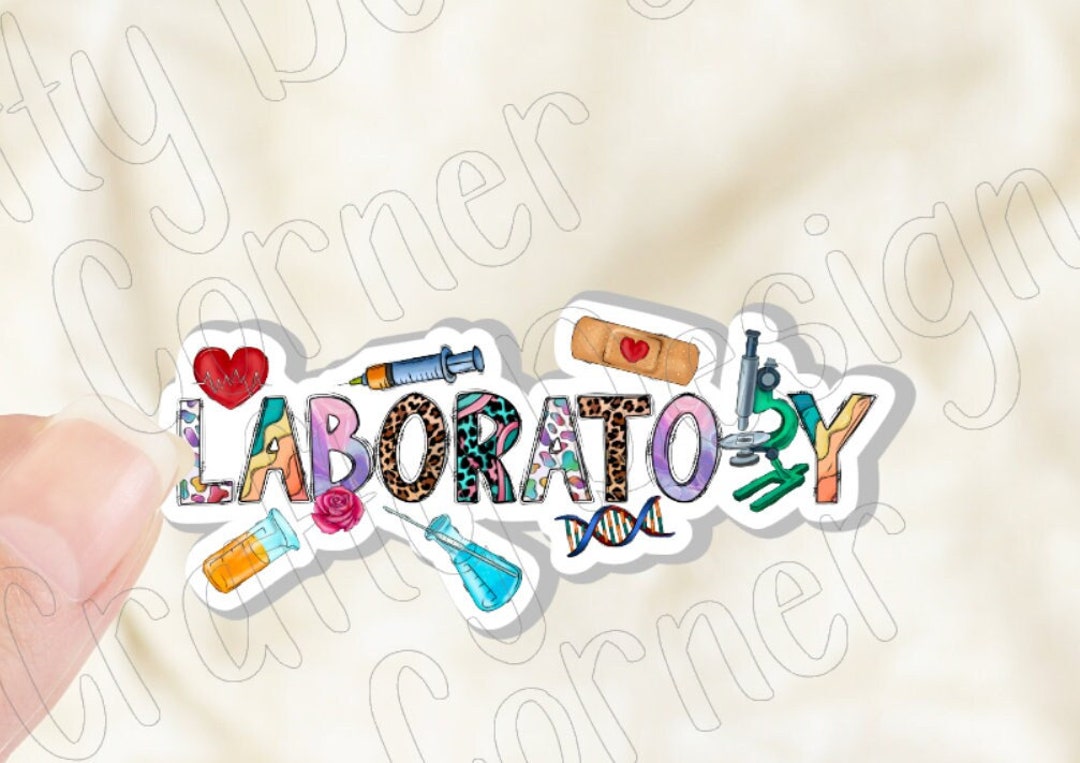 Laboratory Sticker, Lab Sticker, Medical STICKER, Cute Medical Design Sticker - Etsy