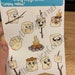 Medium BOPP Sheet of Roasting Marshmallow Stickers, Camping Sticker ...