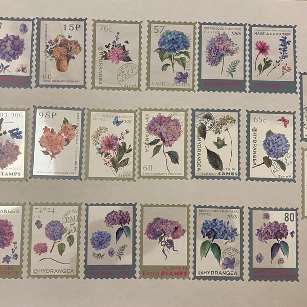 Hydrangea Stamp - Etsy