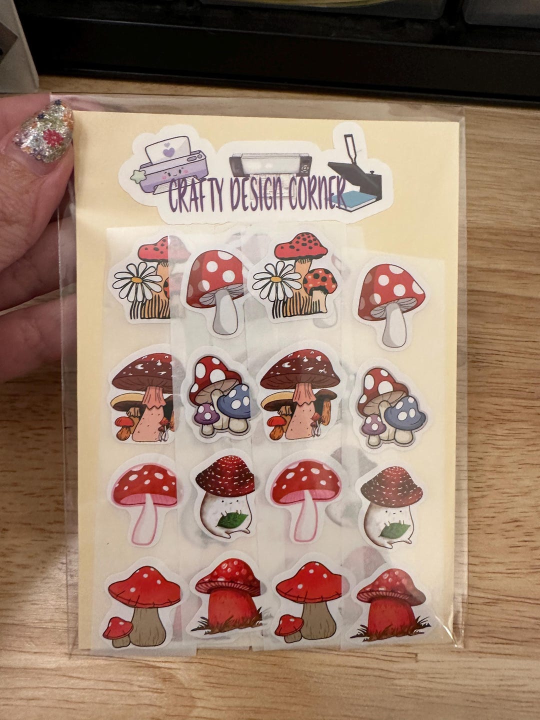 40 Piece Mushroom Sticker Pack, Fungi Sticker Pack, Sticker Pack, Red ...