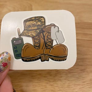 Boots With Cap Sticker, Military Boots Sticker, Laptop Sticker, Air ...