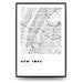 Custom City Map Personalized Map Custom Street Map Travel Map Poster ...