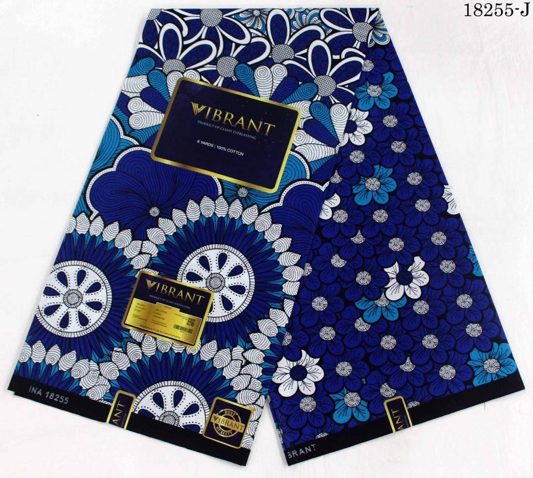 6 Yards African Print Cotton Fabric, African Fabrics, Kitenge Fabric ...