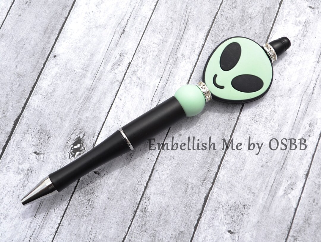 Alien UFO Beaded Pen Bead Pens Beaded Pens Journaling - Etsy