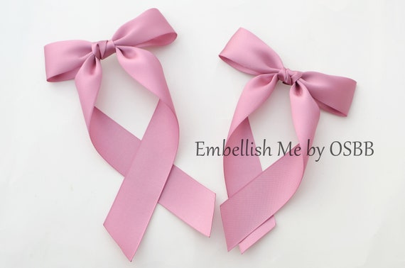 Mauve Luxe Satin Bow Timeless Hairbow Collection Hair Bow Long | Etsy