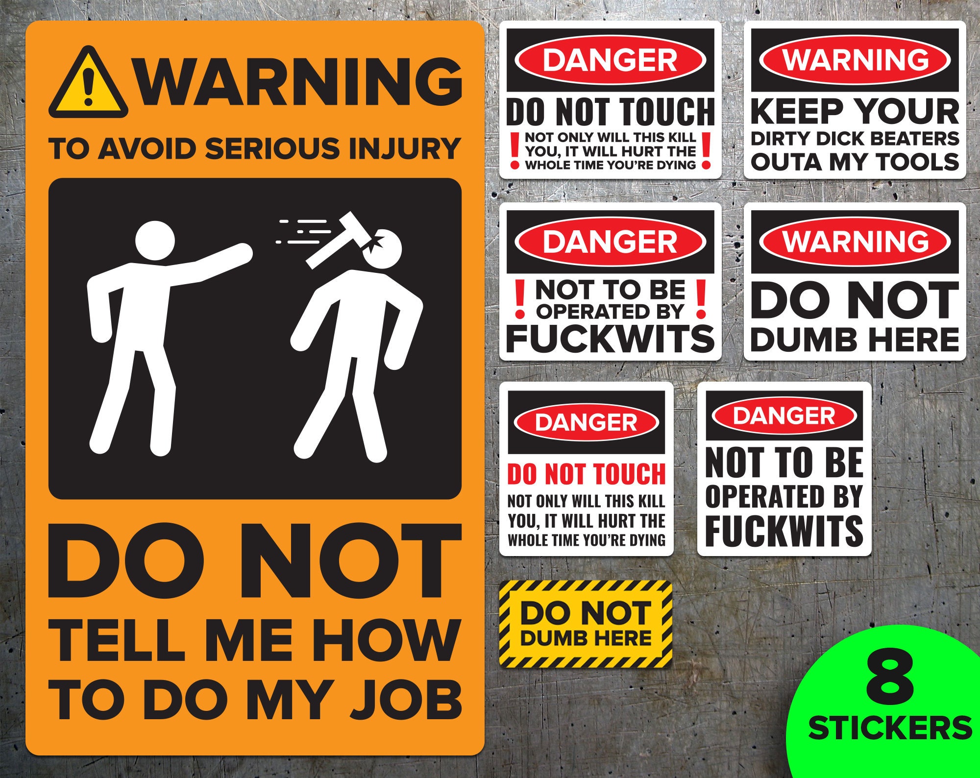 Do Not Tell Me How to Do My Job Sticker // Danger Sticker Pack ...
