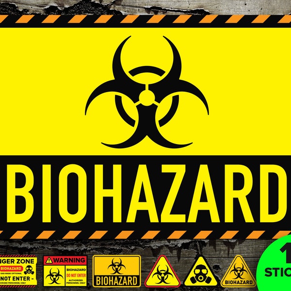 Biohazard Stickers - Etsy