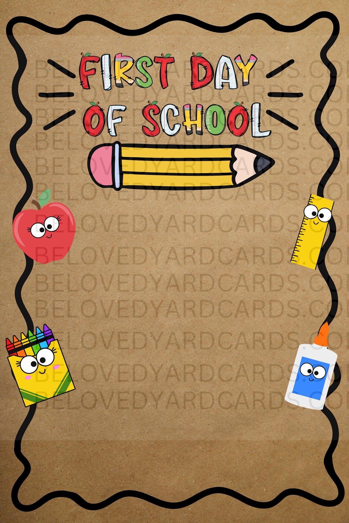 First Day of School Vinyl Banner – 36x24 Inches – Colorful School ...