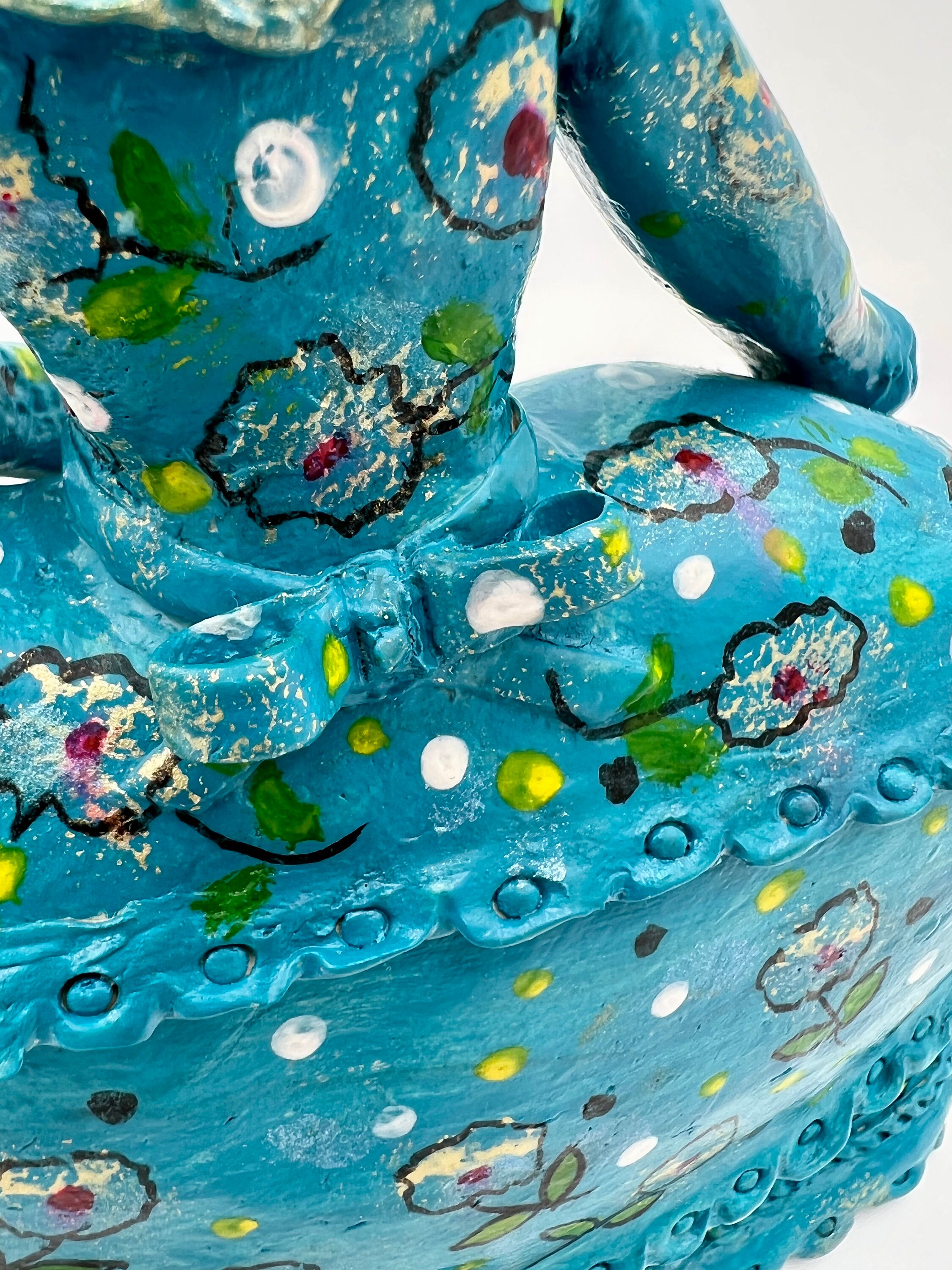 Menina Azul, Pieza única En Papel Maché / Unique Piece Hand-made in ...