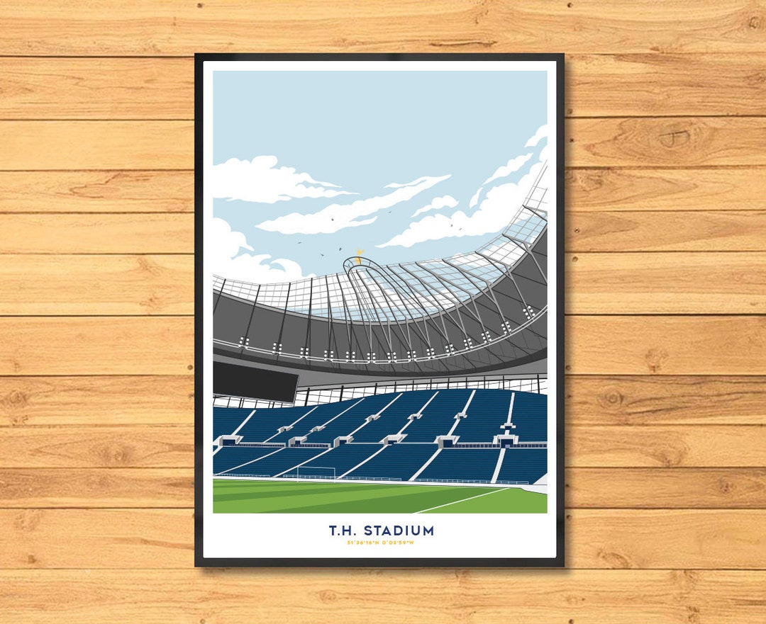 New Tottenham, Stadium, Football, Poster, Soccer, Gift for Him, Gift ...