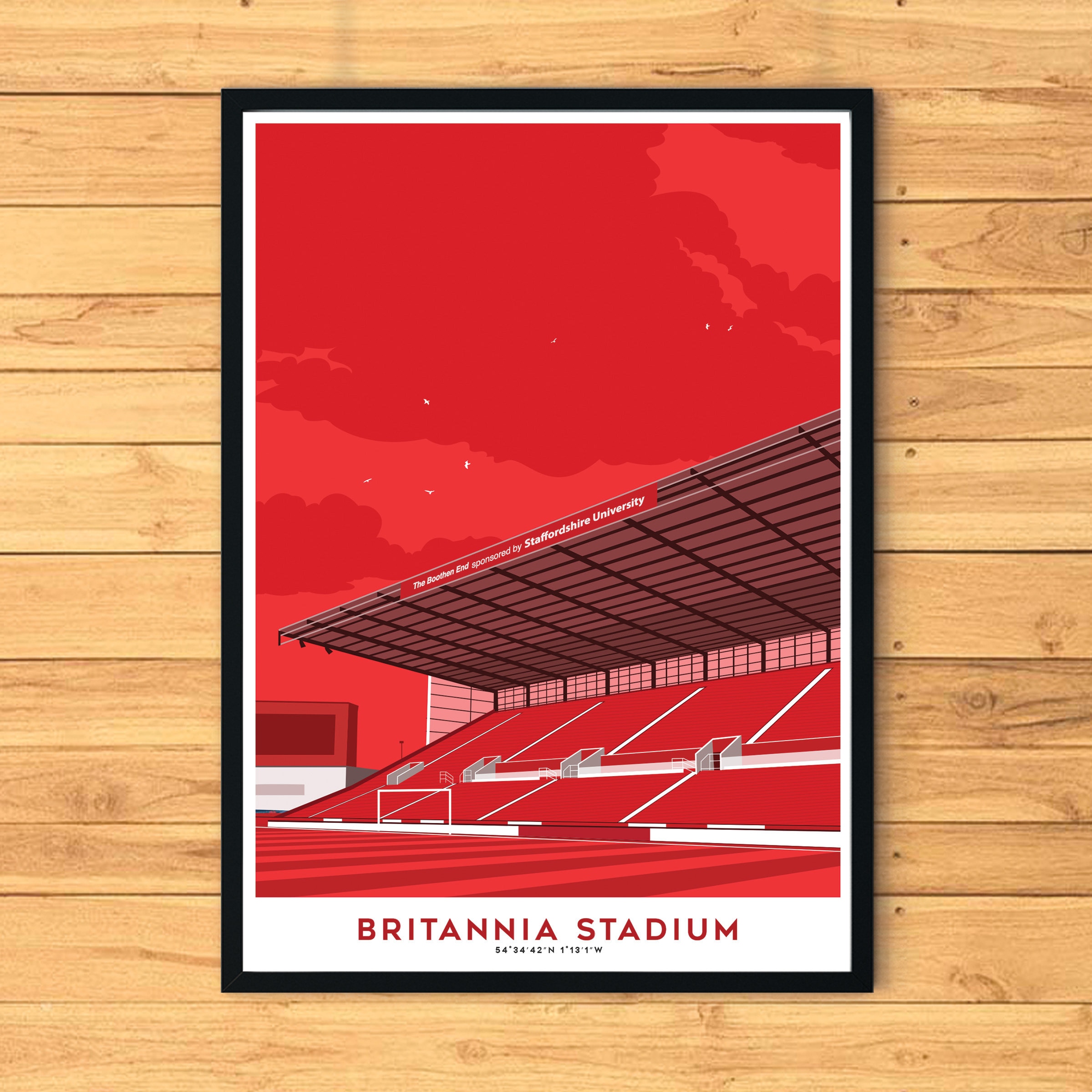 Stoke, Stadium, Print, Britannia, Ground, Football, Poster, Soccer ...
