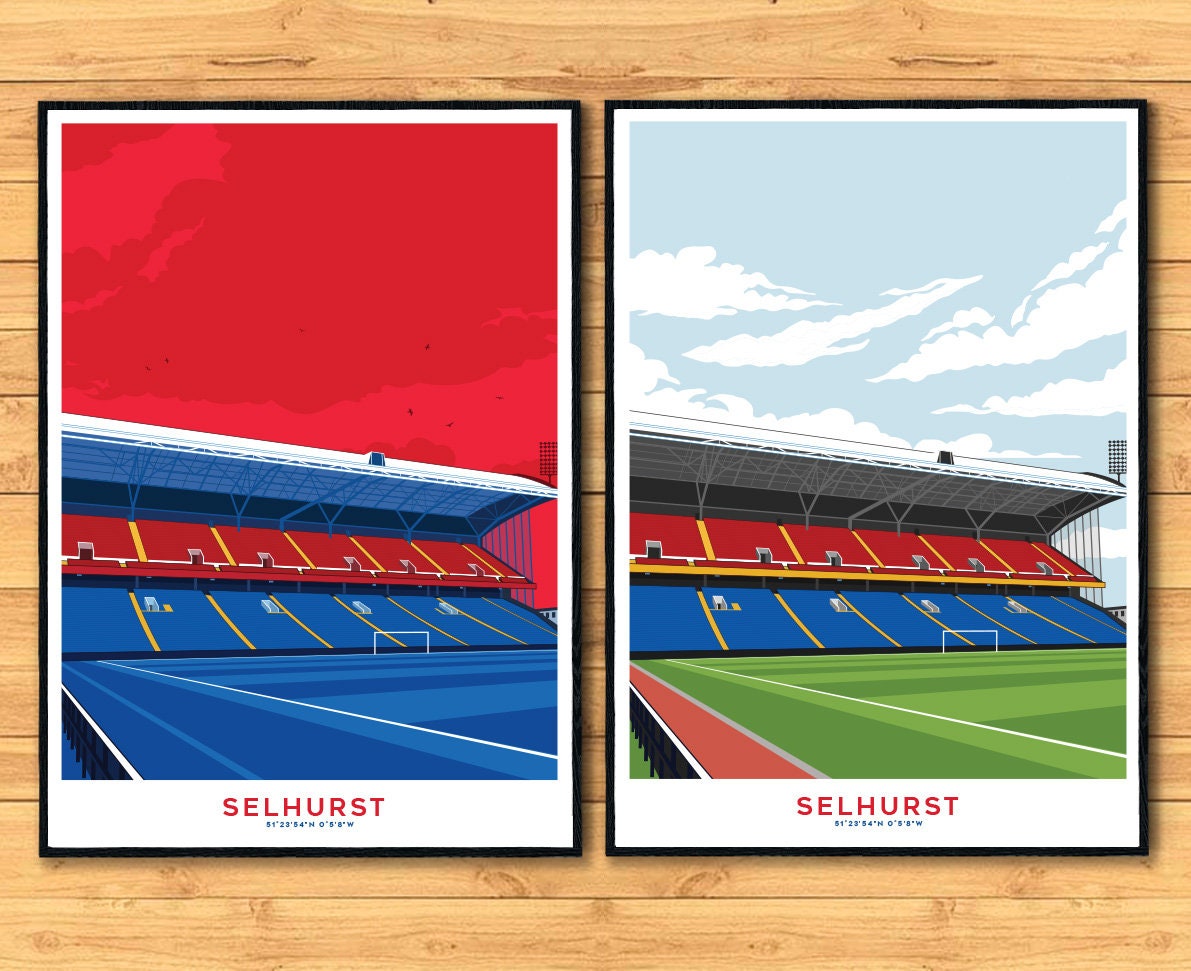 Selhurst Park Stadium Art Print, Modern Football Poster - Etsy