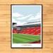 Millwall, Stadium, Print, the Den, Football, Poster, Soccer, Gift for ...