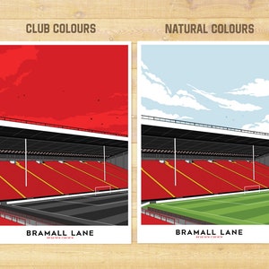 Bramall Lane Illustration Sheffield Print Posters - Etsy