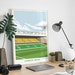 Norwich, Carrow Road, Stadium Print, Poster, Soccer, Gift, Present, Art ...