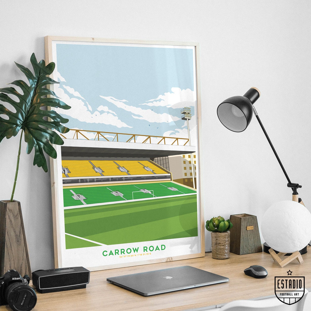Norwich Carrow Road Stadium Print Poster Soccer Gift - Etsy