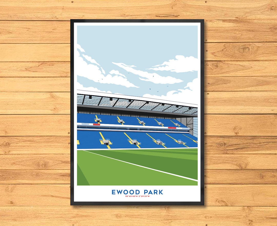 Blackburn, Stadium, Ewood Park, Stadium, Print, Football, Poster ...