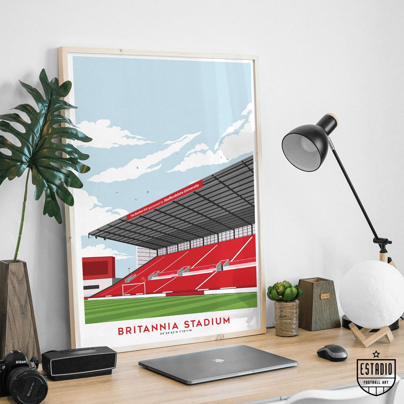 Stoke, Stadium, Print, Britannia, Ground, Football, Poster, Soccer ...