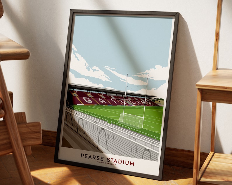 Galway, Pearse Stadium, Poster, Print, Hurling, Football, Ireland, All ...