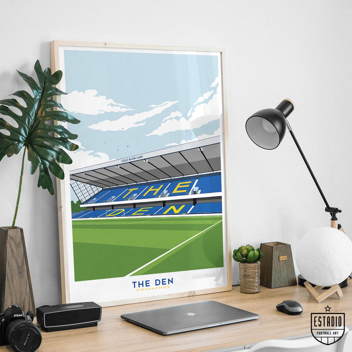 Millwall, Stadium, Print, the Den, Football, Poster, Soccer, Gift for ...