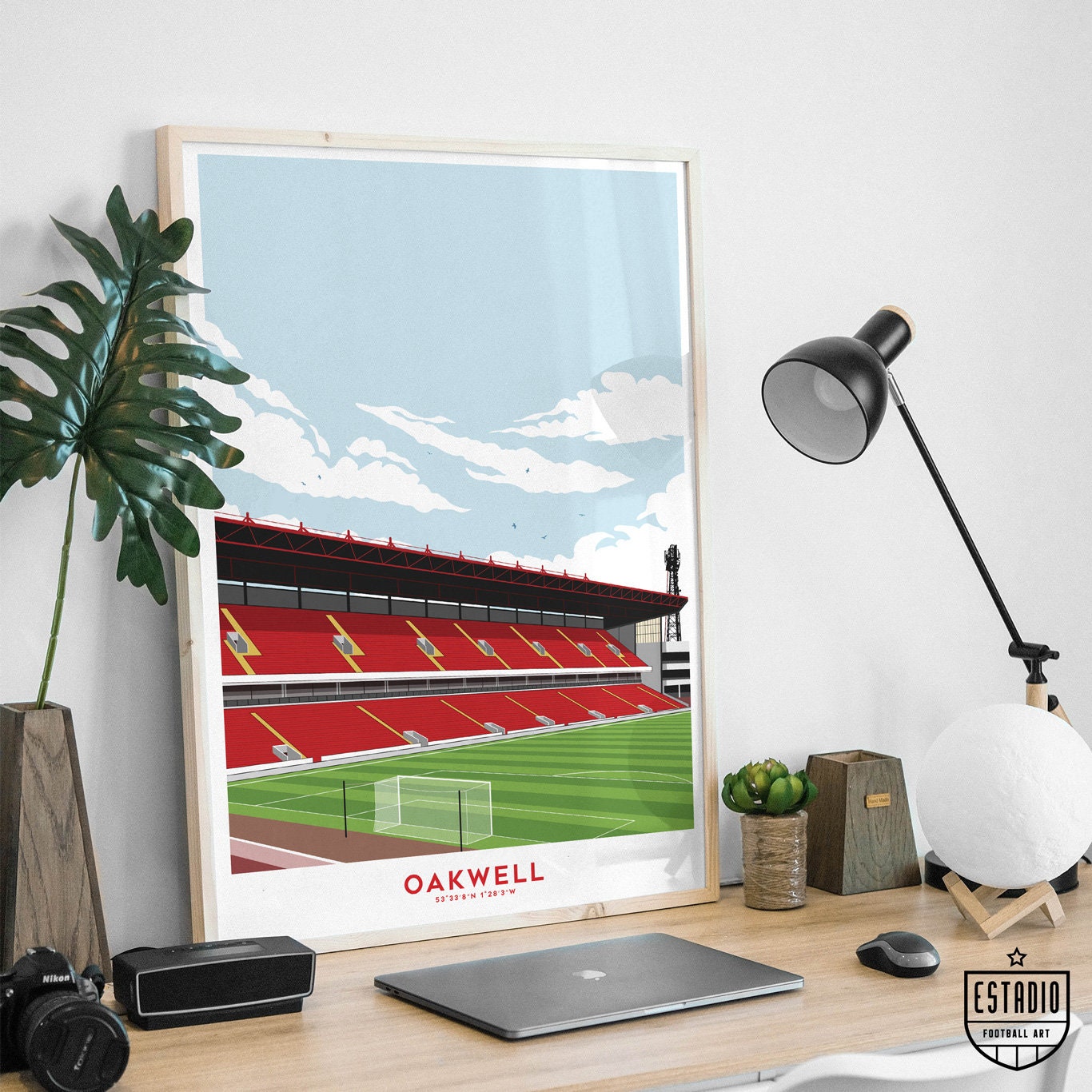 Barnsley Stadium Oakwell Print Poster Soccer Gift Art - Etsy