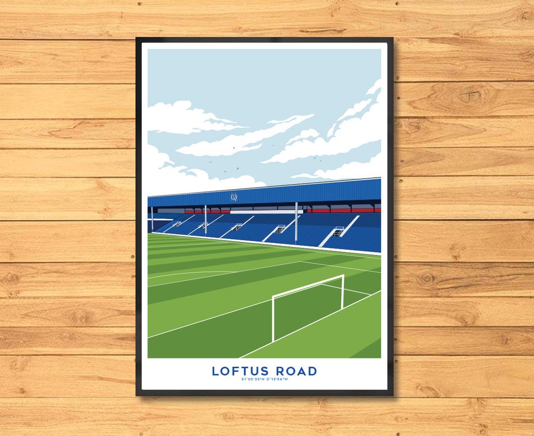 Loftus Road, Stadium, Queens Park, Poster, Gift, Football, Print ...