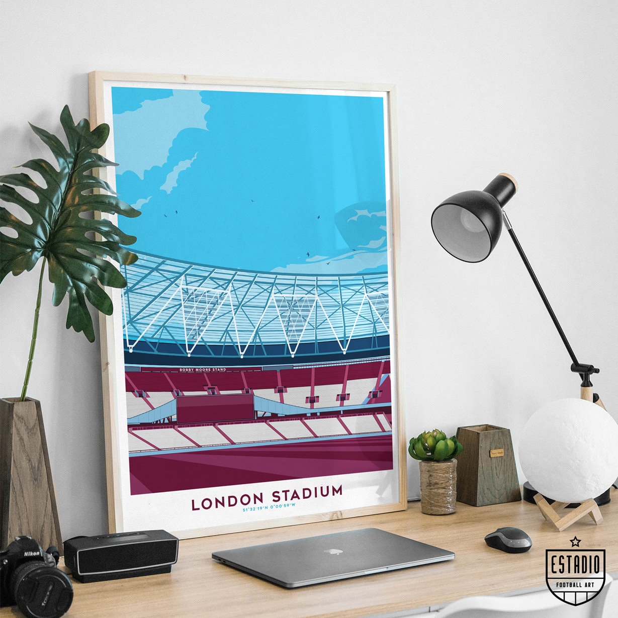 West Ham London Stadium Print Poster Soccer Gift Present - Etsy UK