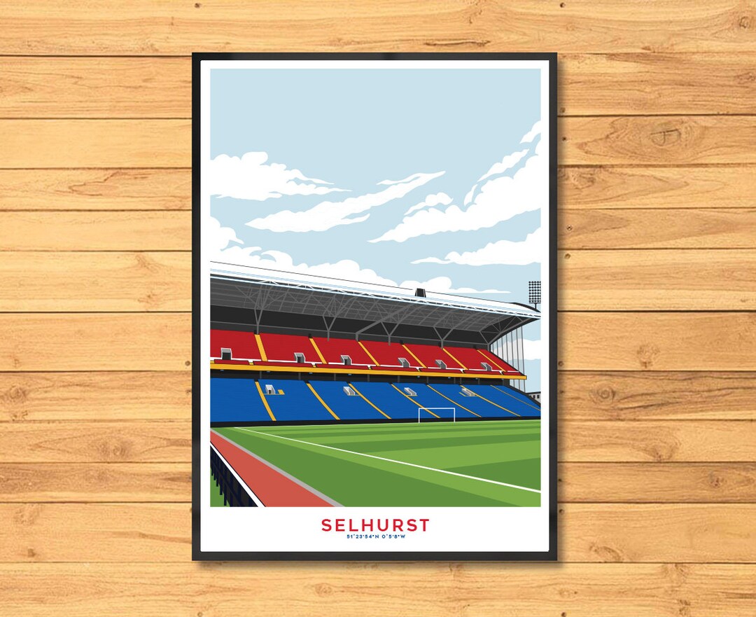 Selhurst Park Stadium Art Print, Modern Football Poster - Etsy
