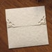 25 Square Envelopes - 5x5 6x6" / 125-155mm Natural Parchment Paper ...