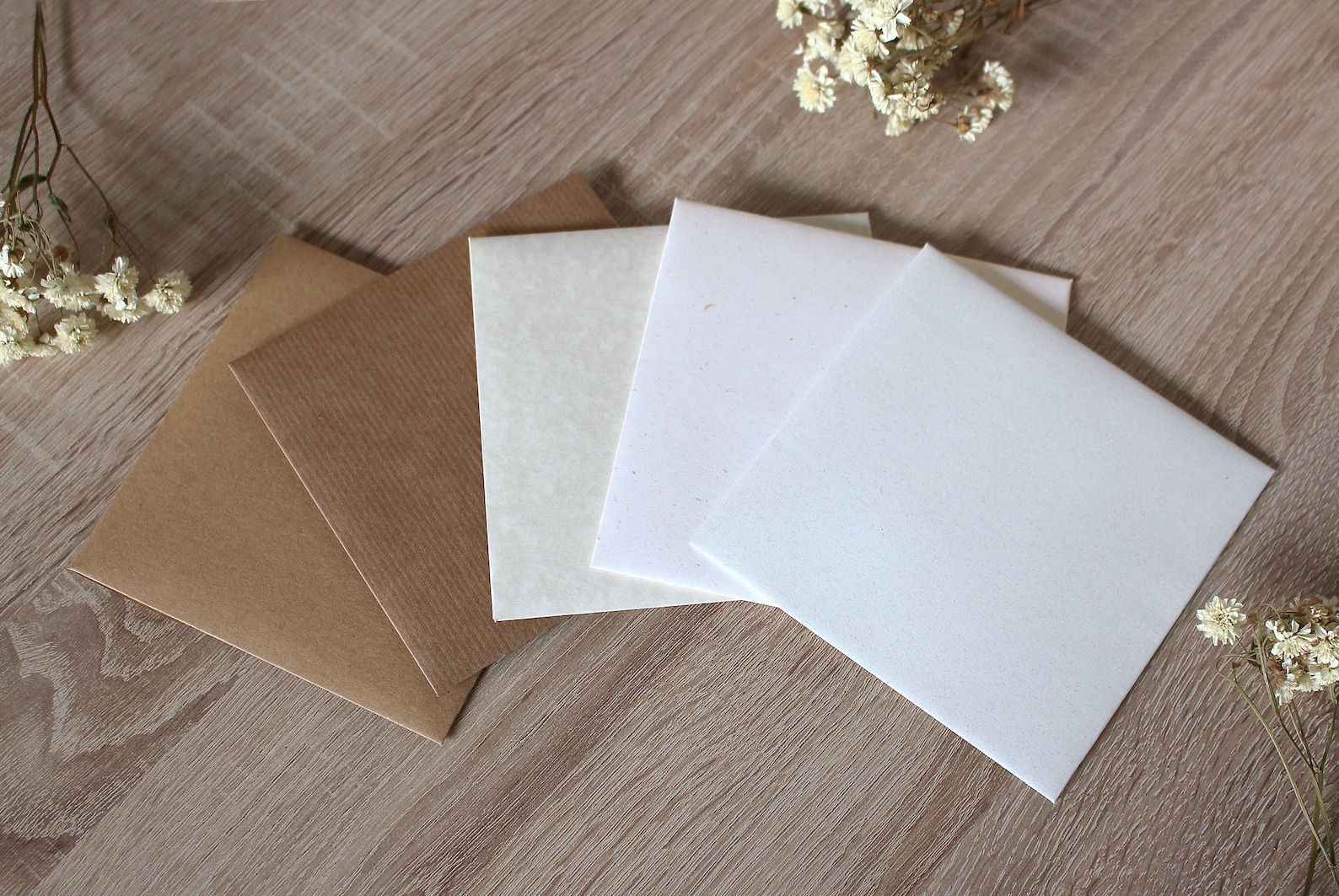 100 Square Envelopes 5x5 6x6 Recycled Paper Envelopes for Wedding ...