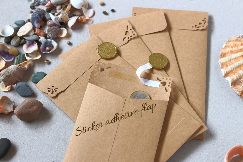 25 Custom Printed Seed Packets - Brown Kraft Envelopes Personalized ...