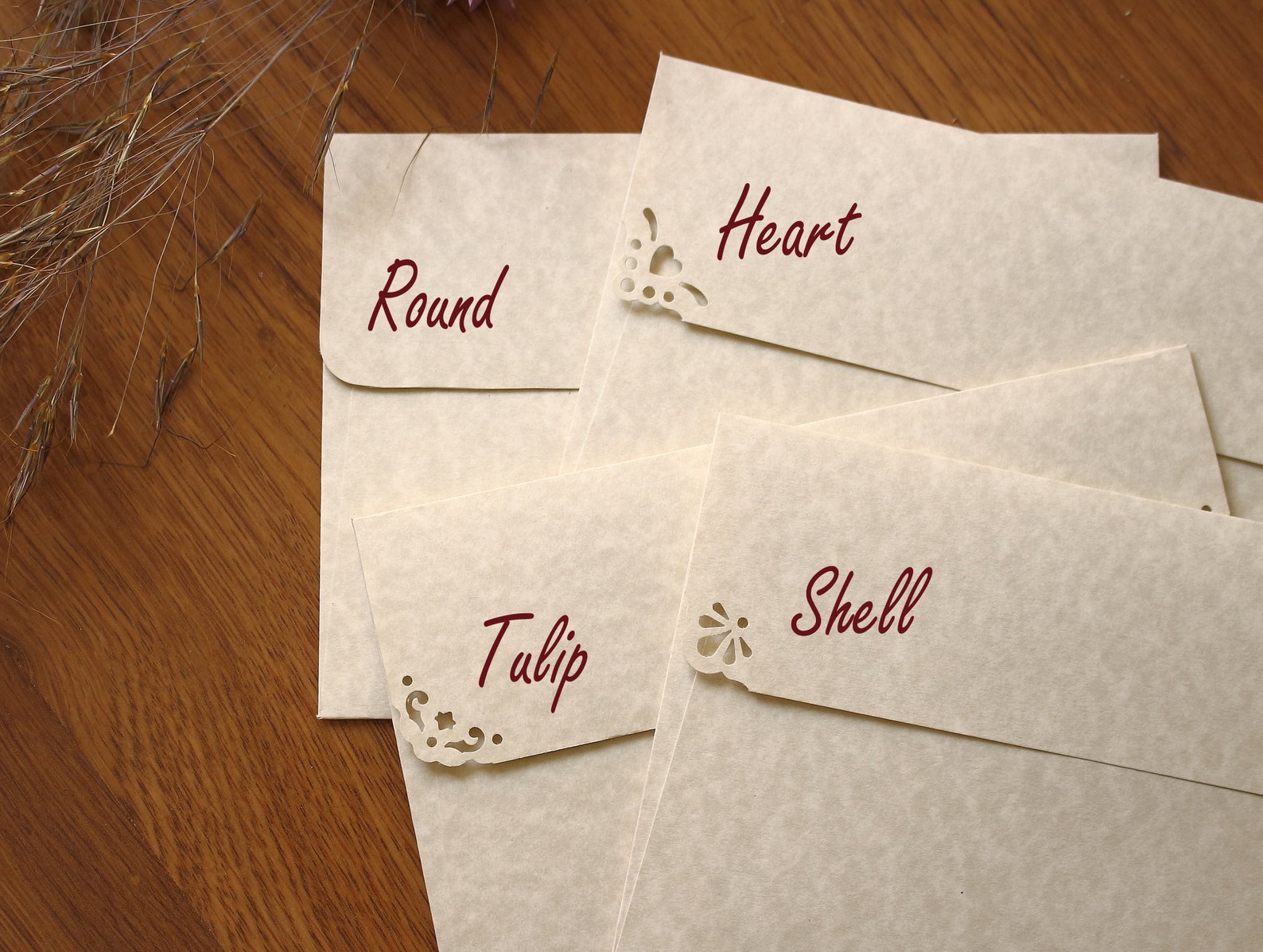 25 Square Envelopes - 5x5 6x6" / 125-155mm Natural Parchment Paper ...