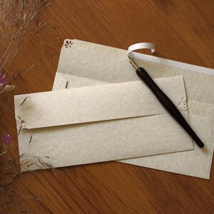 25 DL Parchment Envelopes - Natural White Envelopes 110 X 220mm for ...
