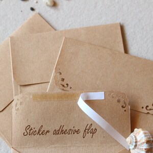 25 Small Square Envelopes - Brown Kraft Envelopes for Save the Dates ...