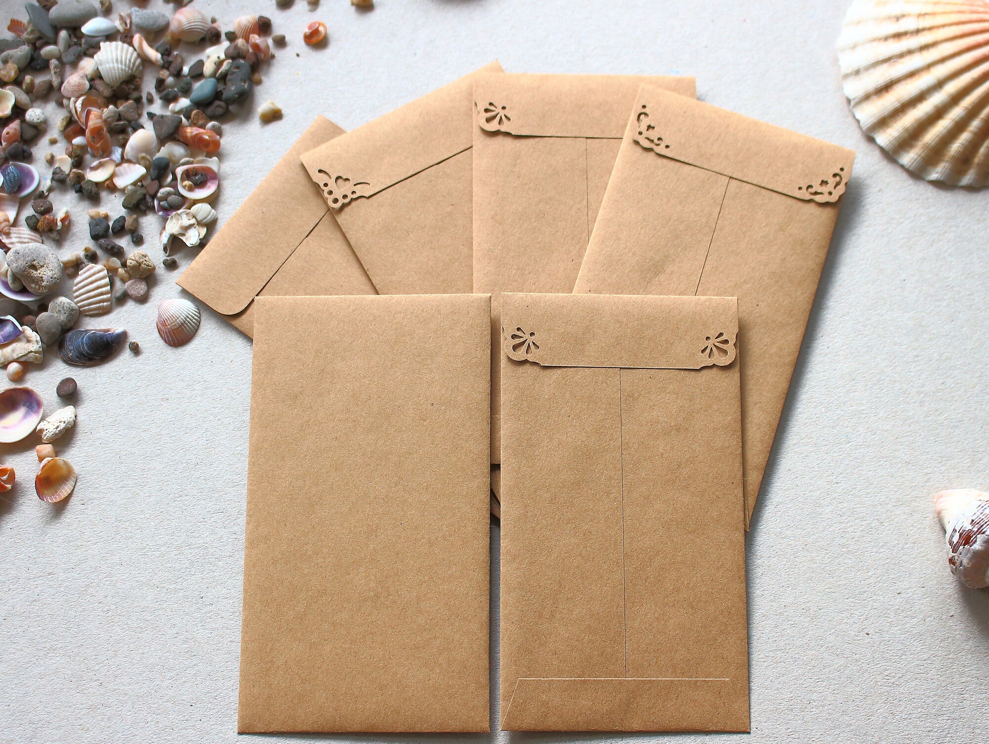 25 Custom Printed Seed Packets - Brown Kraft Envelopes Personalized ...